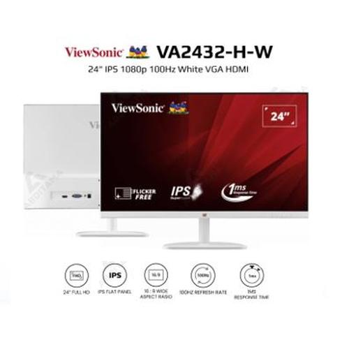 Jual Monitor VIEWSONIC VA2432-H-W 24 Inch FHD 100 Hz IPS 1 ms White ...