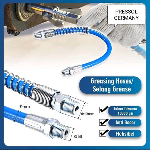 Jual Selang Hose pompa Gemuk 1/8 NPT 10000PSI Heavy Duty 1/8" Kepala ...