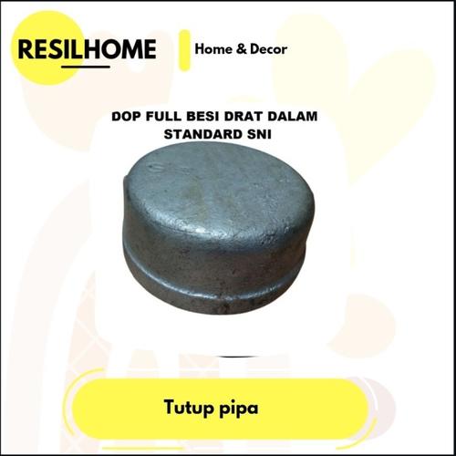Jual dop full drat dalam ukuran 4 inch full besi air fitting pipa cop ...