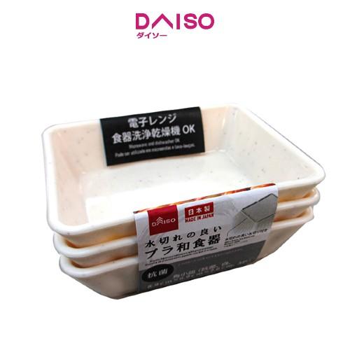 Jual Daiso Japanese tableware square small dish 3p White - Jakarta ...