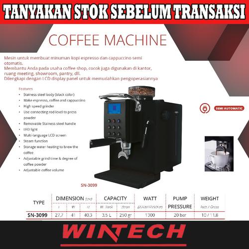 Jual GETRA SN-3099 Coffee Machine / Mesin Pembuat Kopi Semi Otomatis ...