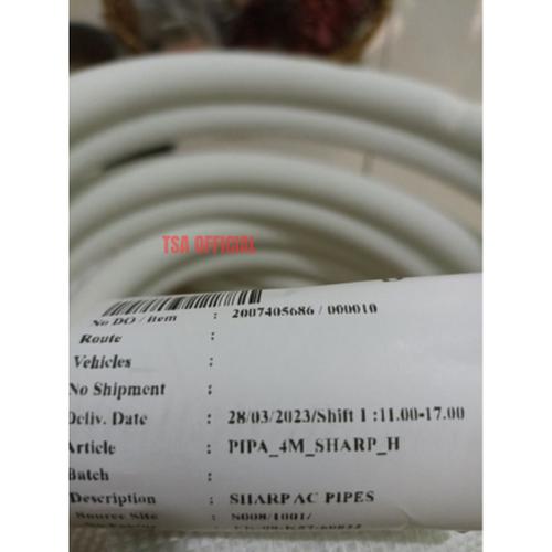Jual PIPA AC MEREK SHARP UNTUK AC UKURAN 1/2PK, 3/4 PK, & 1 PK / METER ...