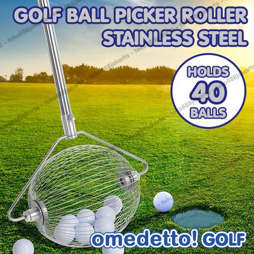 Jual GOLF BALL PICKER ROLLER STAINLESS STEEL PEMUNGUT BOLA PING PONG ...