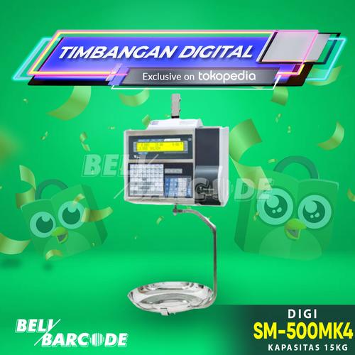 Jual TImbangan Digital Digi SM 500 MK4 Cetak Label Harga SM-500MK4 ...