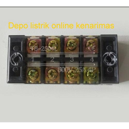 Jual Terminal Block 4 pole 25 Ampere / Blok 4P 25A Fort - Jakarta Pusat - Depo Listrik_NEW ...