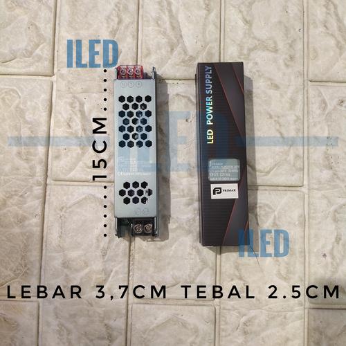Jual Trafo LED Strip 8A 12v PR Konektor Travo Kecil Slim AC DC 96watt ...