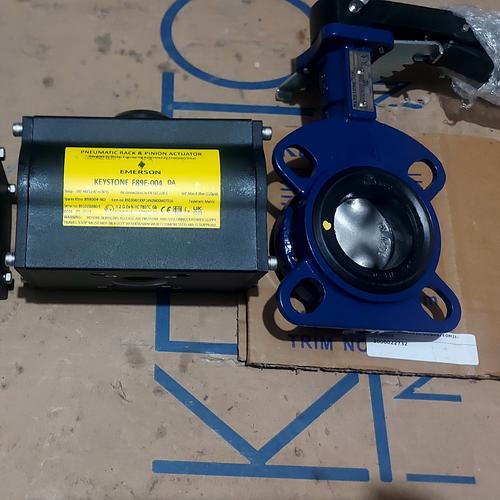 Jual KEYSTONE BUTTERFLY VALVE GRW 2 INCH + PNEUMATIC ACTUATOR F.89E 004 ...