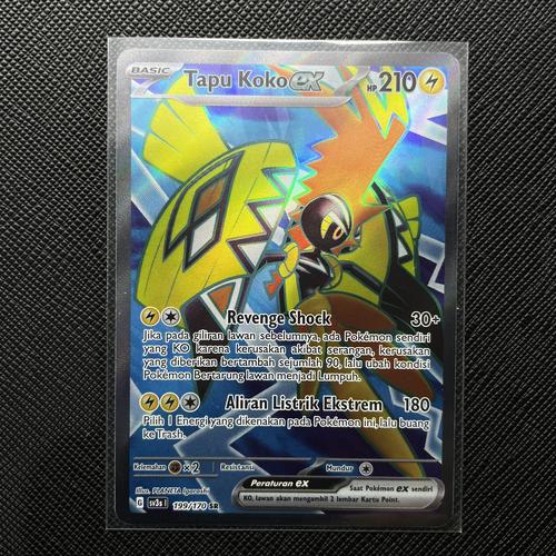 Jual Tapu koko ex SR sv3s secret rare full art kartu pokemon TCG ...