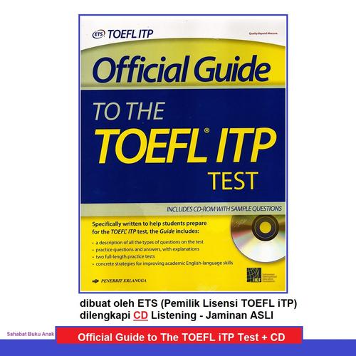 Jual Buku Official Guide To The TOEFL iTP + CD Sample Question ETS ...