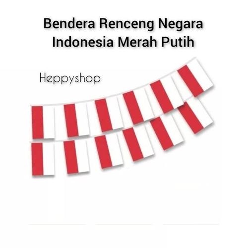 Jual Bendera Renceng Negara Indonesia Merah Putih 17 Agustus - Kab ...