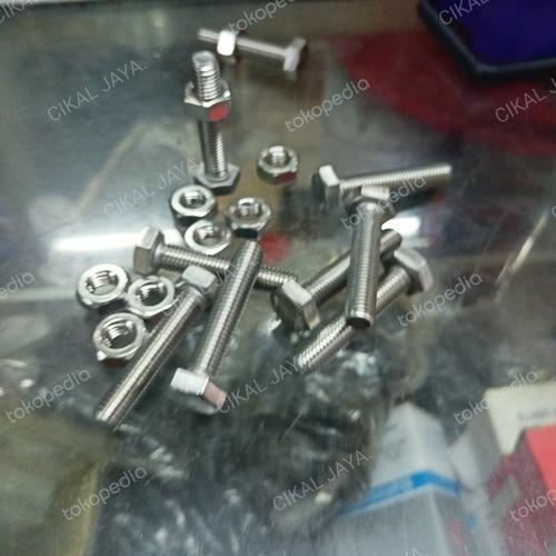 Jual Baut Mur stainless M18 x 50mm / SS 304 - Jakarta Pusat - CIKAL ...
