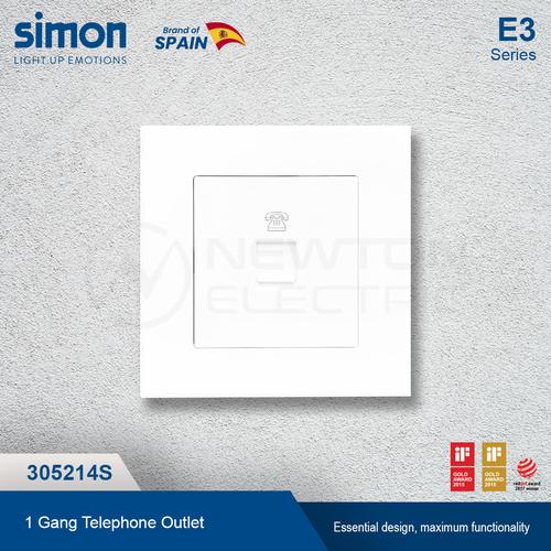 Jual Simon E3 Telepon / Tel / Telephone Outlet - White Putih - Jakarta ...