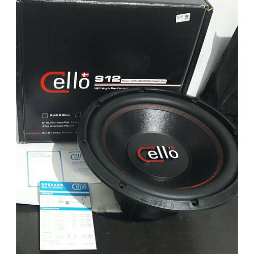 Jual Subwoofer Cello 12" S12 Double Coil Speaker Woofer Audio Mobil ...