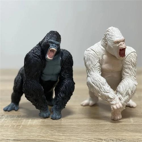 Jual action figure kingkong godzilla gorila albino jumbo - hitam 14cm ...