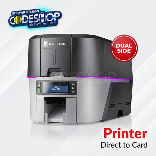 Jual Printer ID Card Entrust Sigma DS3D Dual Side Cetak Kartu USB ...