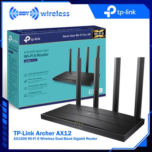 Jual TP-Link Archer AX12 AX1500 Wi-Fi 6 Wireless Dual-Band Gigabit ...