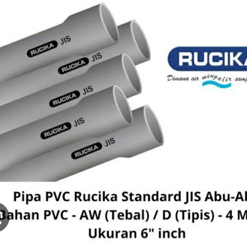 Jual Pipa Pvc Rucika Jis Aw 6inc - Jakarta Pusat - Yanraz2211 | Tokopedia