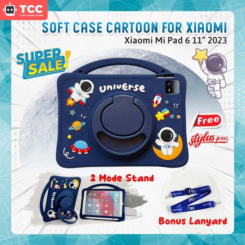 Promo Xiaomi Mi Pad 6 11" 2023 Silikon Soft Case Anak Casing Stand ...