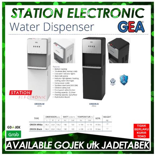 Promo Dispenser Galon Bawah GEA ORION Kompressor - Hitam Cicil 0% 3x ...
