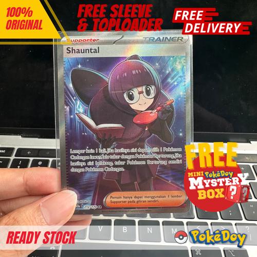 Jual Kartu Pokemon Shauntal SR 212/170 Trainer KILAU HITAM Indonesia ...