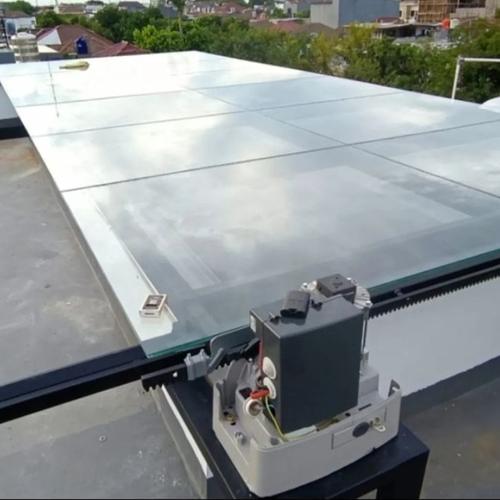 Jual kanopi sliding otomatis canopy transparan kanopi kaca tampilan ...