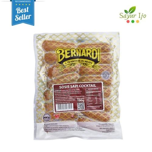 Jual BERNARDI Sosis Sapi Cocktail 500 Gram Fresh Beef Sausage Daging ...
