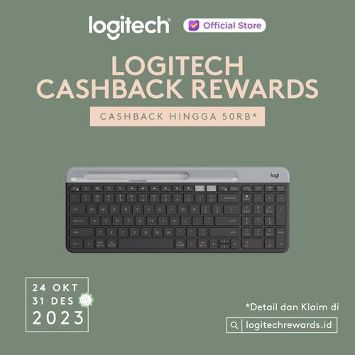 Promo Logitech K580 Keyboard Slim MultiDevice Wireless Bluetooth ...