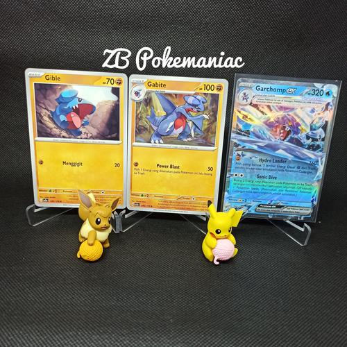 Jual Gible, Gabite, Garchomp Ex Kartu Pokemon Kilau Hitam Indonesia ...