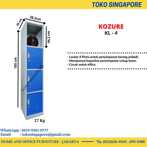 Jual Lemari Locker 4 Pintu Kozure type KL-4 - Jakarta Barat - Toko ...