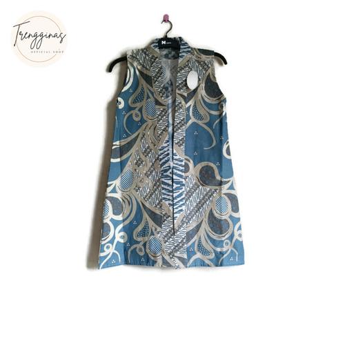 Jual VEST BATIK YUKENSI TANPA LENGAN OUTER KERJA - Hijau, All Size ...