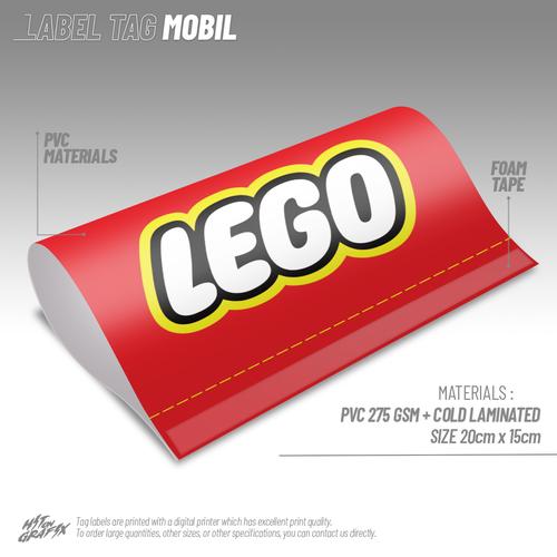 Jual Label Tag Mobil Variasi Penutup Pintu Bagasi Hiasan Stiker Lego ...