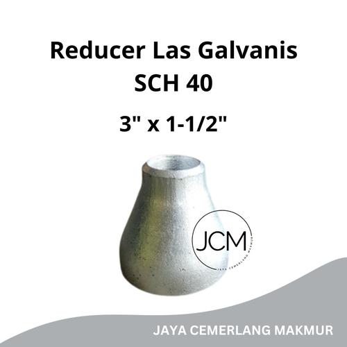 Jual Reducer Las Galvanis 3" x 1-1/2" SCH 40 / Vlok Sock Las Galvanis ...