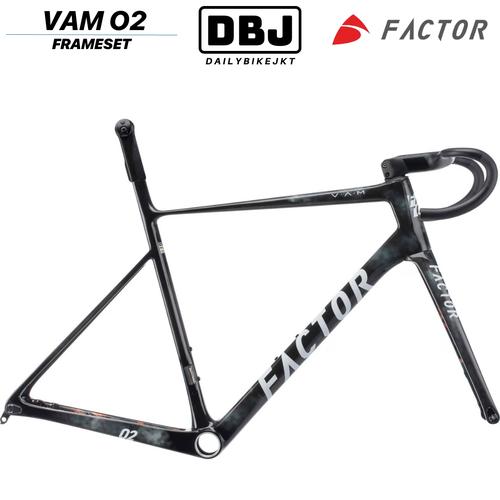 Jual FRAMESET SEPEDA ROADBIKE FACTOR O2 VAM INCLUDE HANDLEBAR - CHROME ...