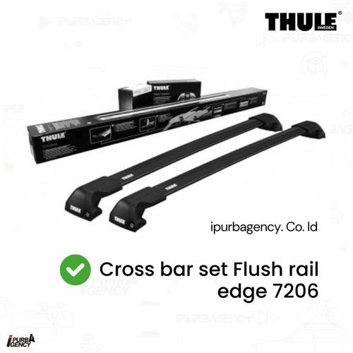 Jual Thule Cross bar set Wingbar Edge Flush rail 7206 - Wingbar silver ...