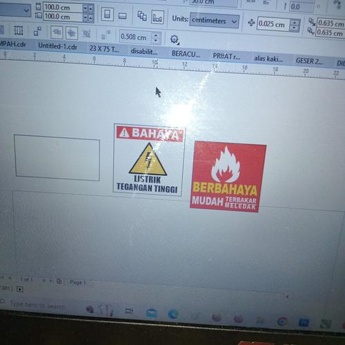 Jual Stiker Bahaya listrik tegangan tinggi dan mudah terbakar meledak ...