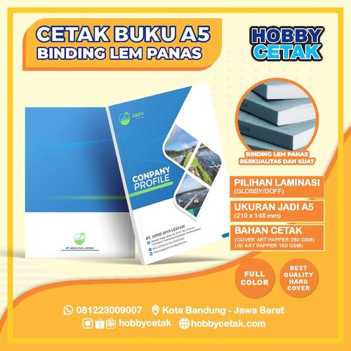 Jual Cetak Buku Majalah Katalog Company Profile Ukuran A5 Jilid Buku ...