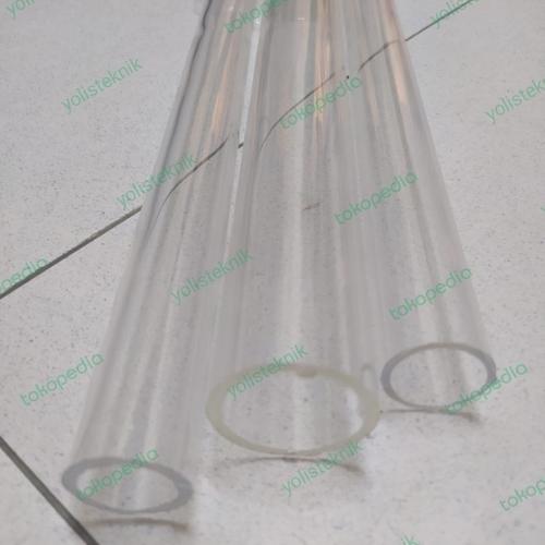 Jual pipa akrilik bening 44mm x 30mm/ pipe acrilic clear panjang 30cm ...