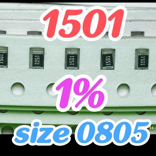 Jual 10pcs Chip resistor smd 1501 152 1K5 size 0805 1,5Kohm 1.5K ohm ...