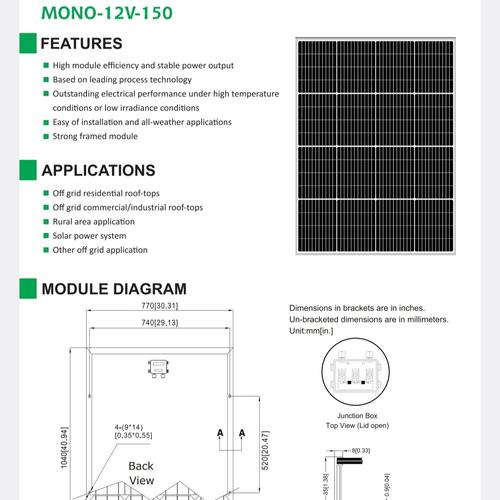 Jual SOLANA MONO 150WP SNI PANEL SURYA / SOLAR PANEL - Jakarta Barat ...
