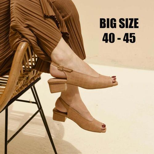 Jual Sepatu Sandal Wanita BigSize Ukuran Besar Jumbo Low Heels 3cm ...