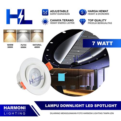 Jual Lampu Downlight Spotlight LED 7 Watt 7W Putih Kuning Warm White 220V - Putih - Kota Bandung ...