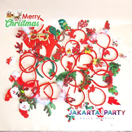 Promo Bando Natal 12 / Bandana Natal / Head Band Christmas / Hiasan ...