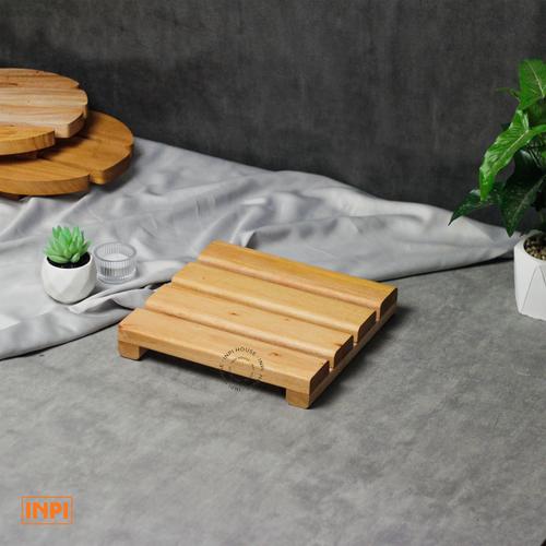 Jual Plate Display Kayu Mahoni/Display Rak Kayu - INPI House - persegi ...