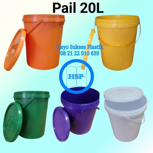 Jual Pail/Ember/Bucket Plastik 20 Liter / 25 Kg Food Grade - Putih ...