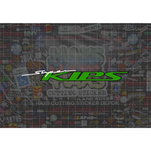 Jual Cutting Sticker Super Kips Ukuran 15 cm Untuk Motor - Merah - Kota ...