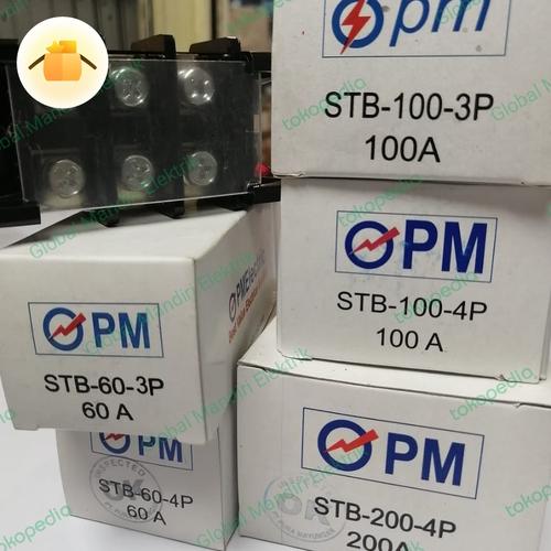 Jual Terminal Blok 200A 3pole /STB200-3P merk PM / Isolator 200Ampere ...