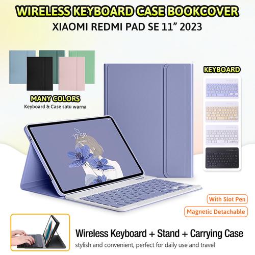 Jual Xiaomi Redmi Pad SE 11 inch Wireless Keyboard Flip Cover Sarung ...