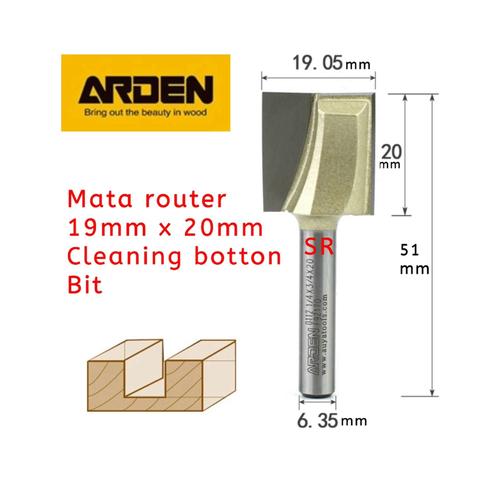 Jual Mata Router/ Profil 19mm × 20mm As 1/4 Cleaning Bottom Bit Merk ...