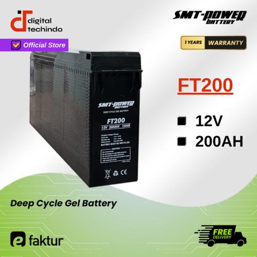 Promo FT200 Samoto Front Terminal Battery 12V 200Ah Baterai Solar Panel ...