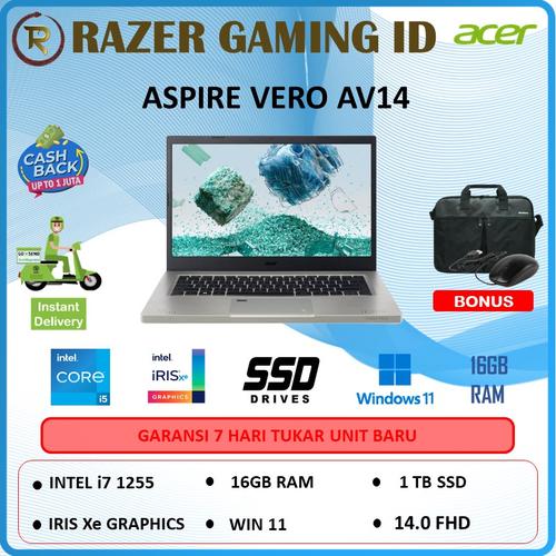 Jual ACER Aspire Vero AV14 i7 1255 16GB 1TB W11 14.0 FHD IPS - Jakarta ...